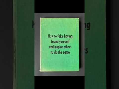 Ironic Self Help Books