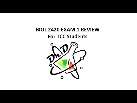 TCC BIOL2420 Exam 1 Review