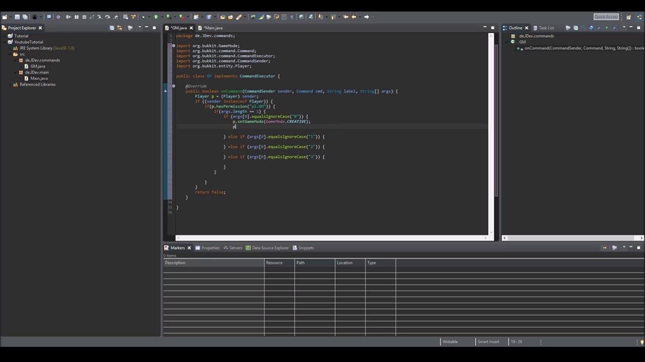 Minecraft GM Plugin Programmieren #LetsCode