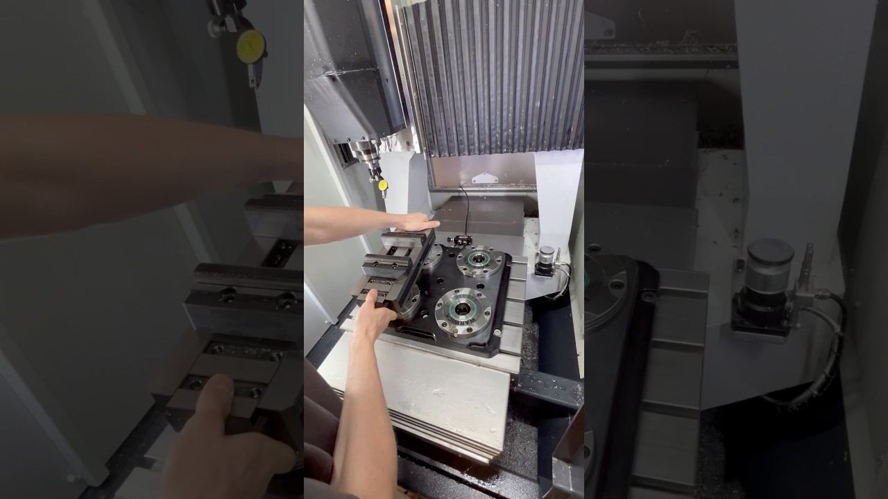 New @warwicktools zero point clamping system #cnc #cncmachining #automobile #manufacturing #