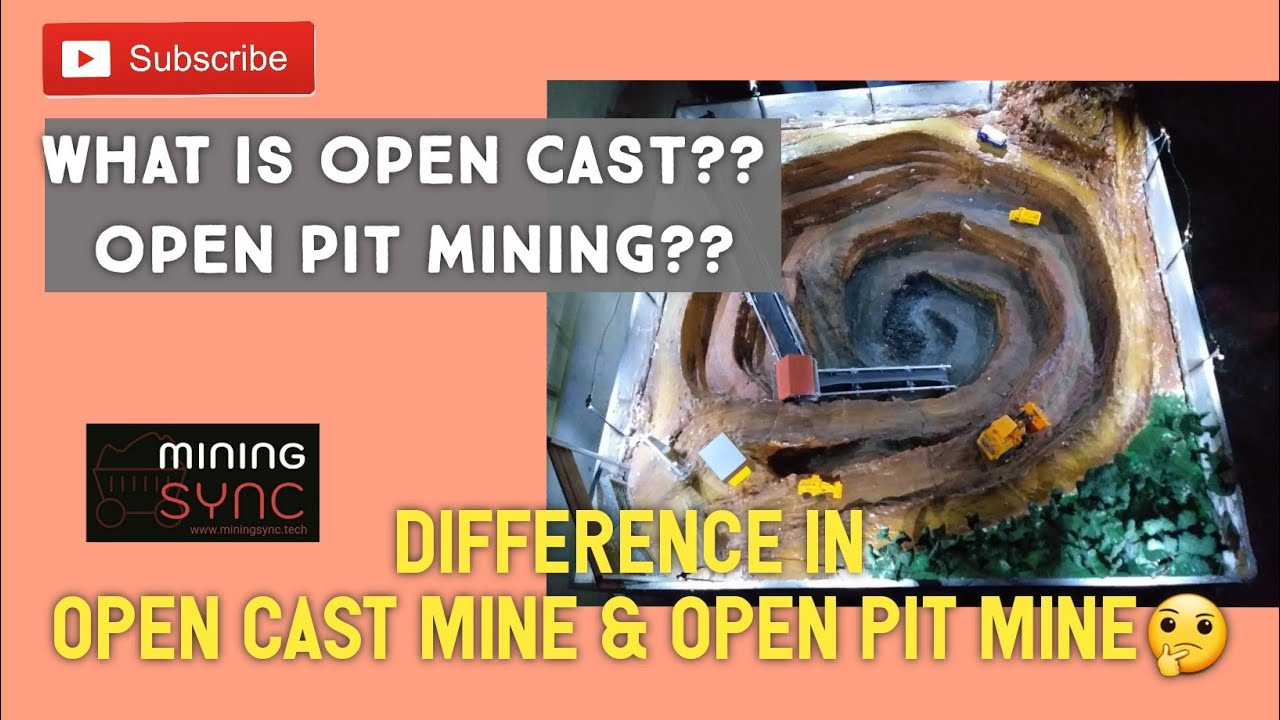Open CAST mining | open PIT mining | Difference | mining | MiningSYNC