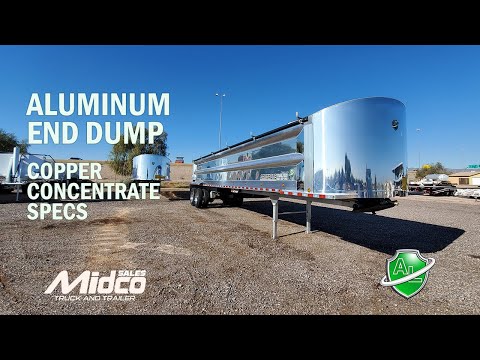 Armor Lite Aluminum End Dump Trailer For Hauling Copper Concentrate