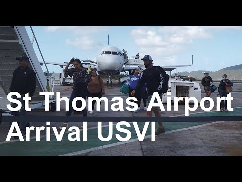 St Thomas Airport USVI arrival walking tour | U.S. Virgin Islands | Caribbean