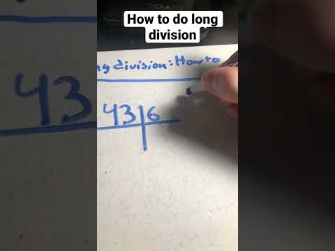 How to divide numbers iso g long division | How to do and use long division