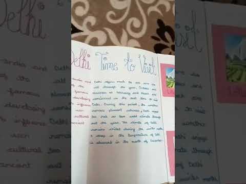 Travel Brochure on Delhi | Diy easy | #Kamanpreet Kaur