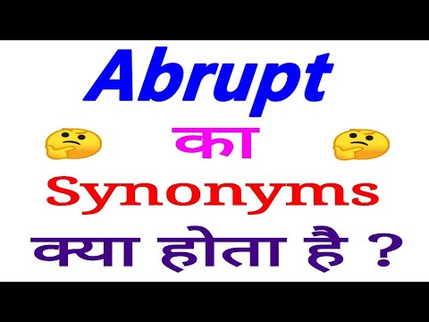 Abrupt synonyms | synonyms of Abrupt | Abrupt synonyms in english