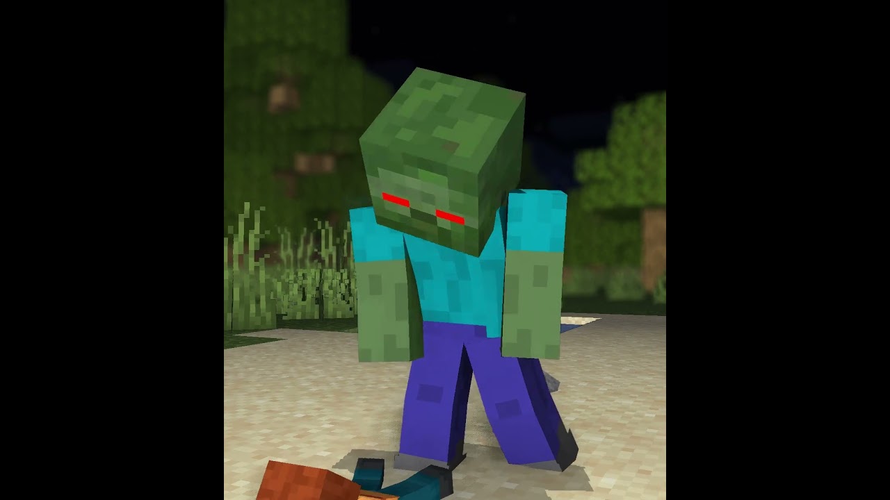 Ari in zombie's tummy [Minecraft Vore Animation]#shorts