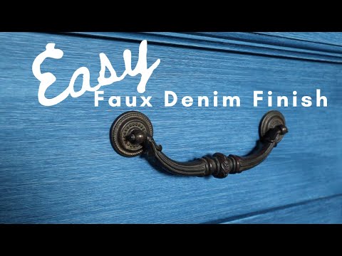 Create An Easy Faux Denim Finish in Minutes