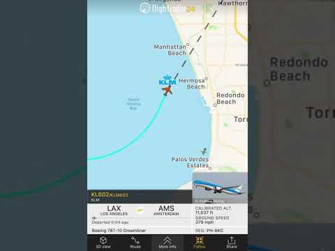 KLM Boeing 787-10 Dreamliner [PH-BKC] takeoff from LAX Airport