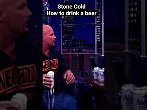 Stone Cold Teaches How To Drink Beer #shorts