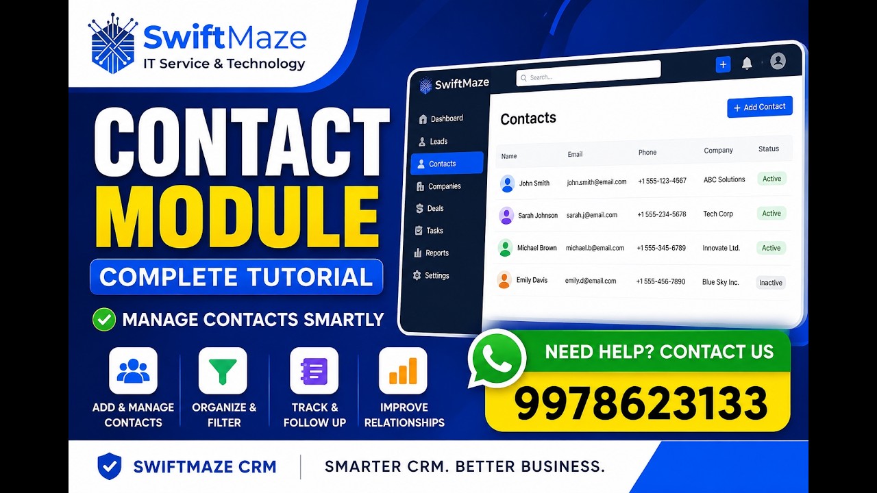 WhatsApp CRM Contact Management Tutorial | Add, Import & Tag Contacts