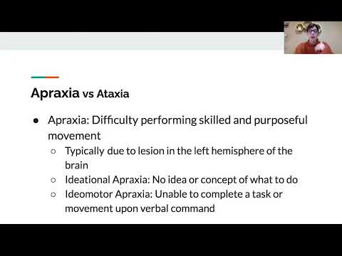 Movement Disorders Following A Stroke (Ataxia and Apraxia)
