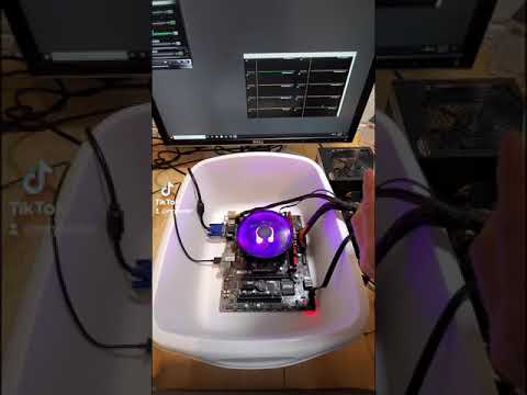Pouring mineral oil on a PC #shorts