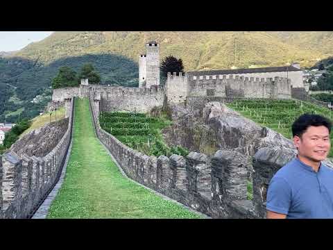 SALITA CASTELGRANDE , BELLINZONA CASTLE , BELLINZONA TICCINO SWITZERLAND 🇨🇭 P.1