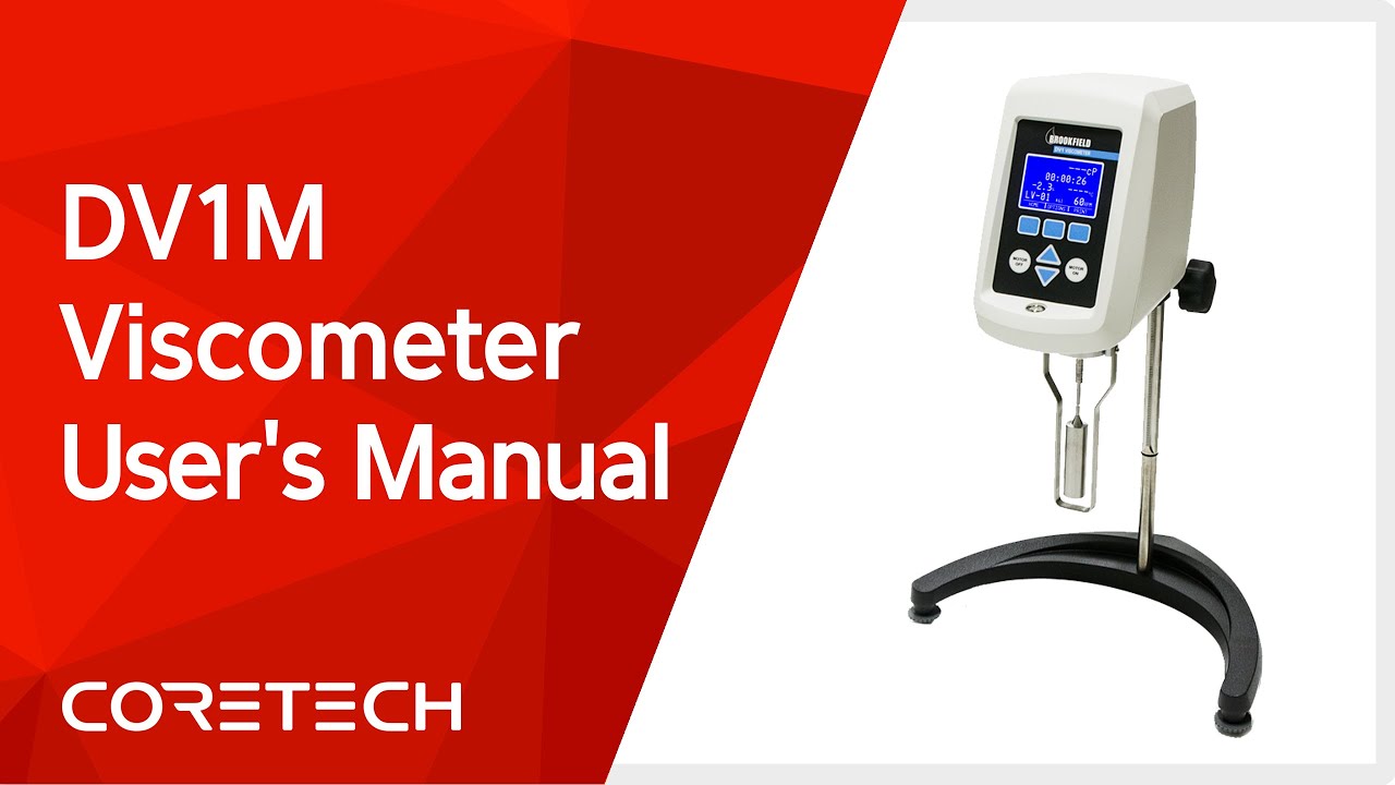 [AMETEK BROOKFIELD] DV1M Viscometer User's Manual [ENG]