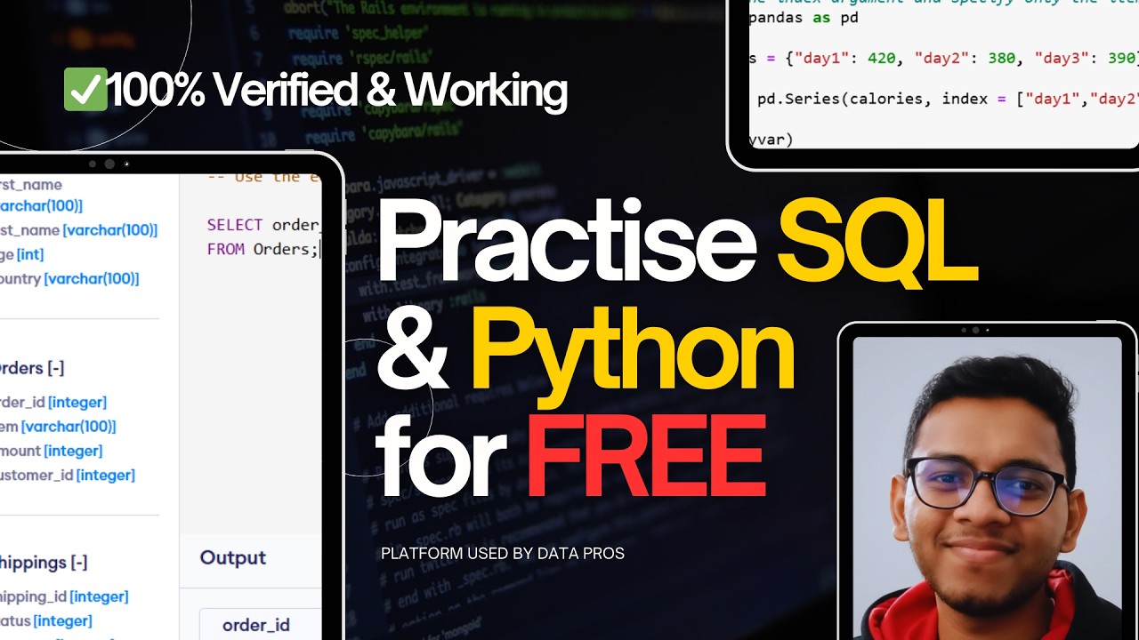 How I Practiced SQL & Python for FREE | Best for SQL & Python Practice