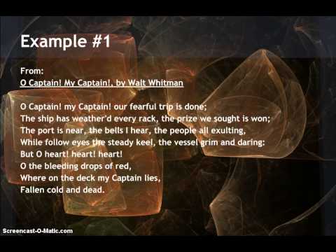 Examples of Repetition in Poetry