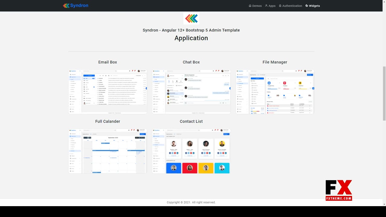 Syndron - Angular 12 Bootstrap 5 Admin Template bootstrap dashboard admin template