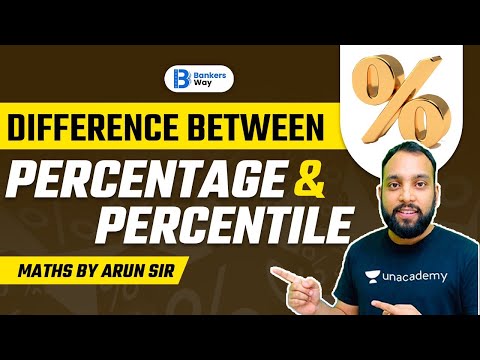 Difference Between Percentage & Percentile | Maths by Arun Singh Rawat