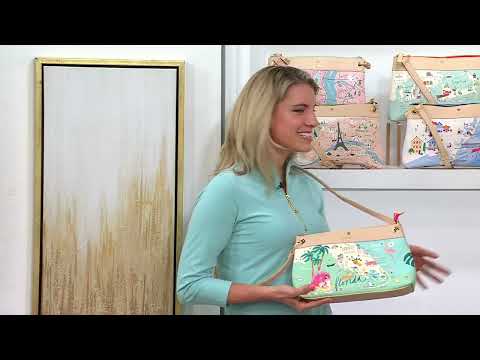 Spartina 449 "Greetings From" Crossbody Bag on QVC