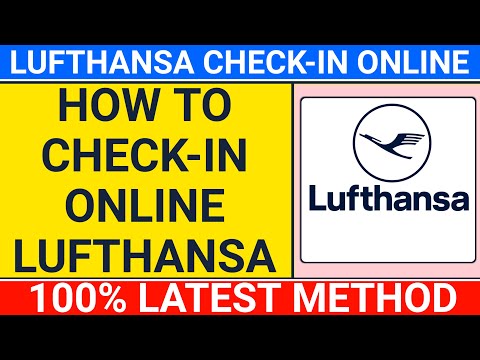 How to check in lufthansa online boarding pass | how to check in online for flight