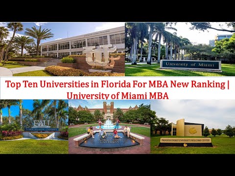 Top 10 Universities in Florida For MBA New Ranking | University of Miami MBA