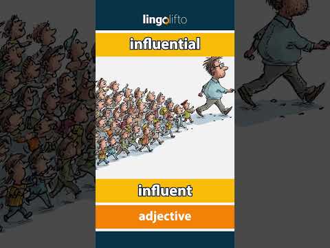 🇬🇧🇫🇷 influential - influent : learn English : apprenons l'anglais : vocabulary builder