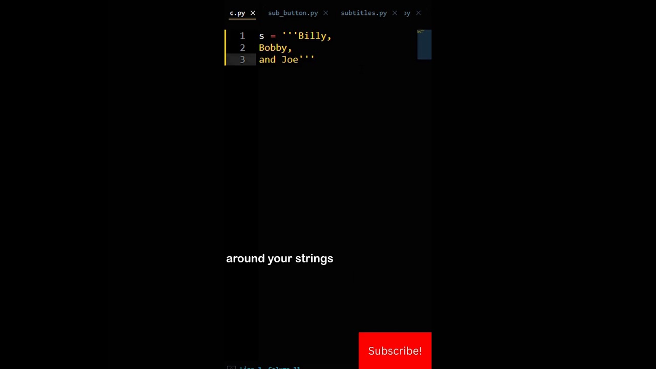 Python Multiline String