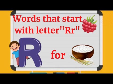 Words that start with letter R for kids with Hindi meaning and picture|Rwords@readlistenandspeak