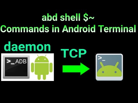 ADB commands in Android Terminal | adb-daemon and ADB shell via TCP