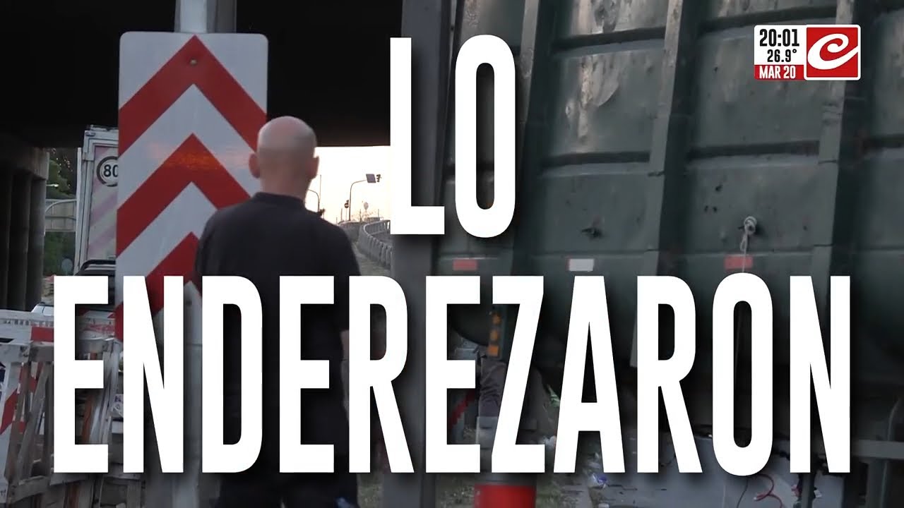 Vuelco y corte en el acceso a General Paz