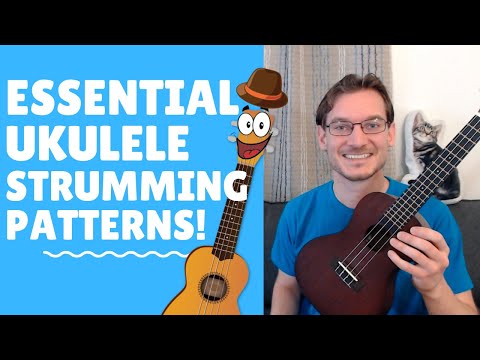 4 ESSENTIAL Ukulele Strumming Patterns! Counting Stars, Riptide, Leaving on a Jet Plane & MORE!