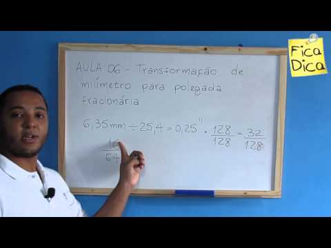 Transformação de milímetro para polegada fracionária | Luciano Santos