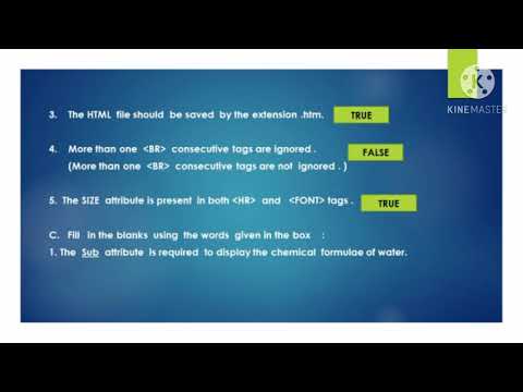 CLASS 6 COMPUTER CHAPTER 7 INTRODUCTION TO HTML , PART 3