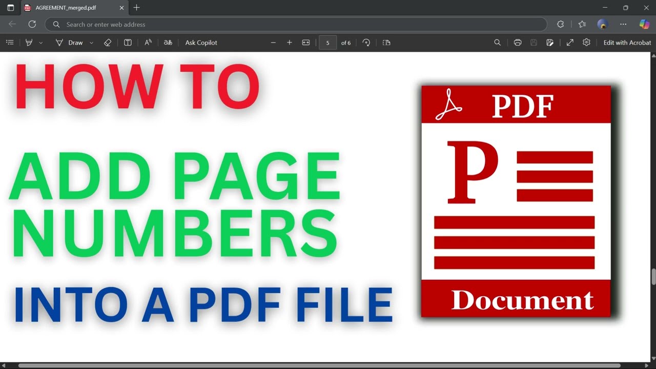 How to Add Page Numbers in a PDF File |Insert Auto Page Numbers Online for Free Without Any Software