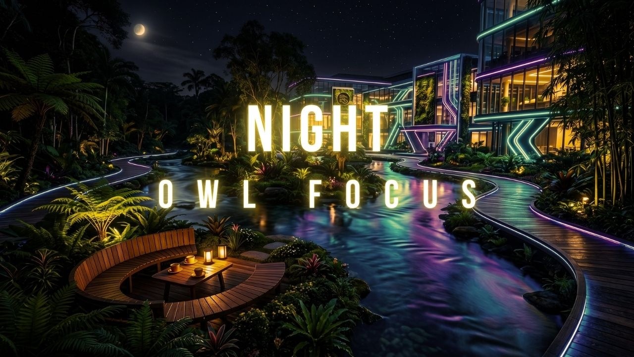Night Owl Focus 🦉 Liquid DnB for Deep Work & Creative Flow | Luxury Architect Lounge