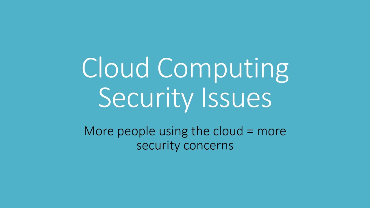 Cloud Computing and Security Issues Involved