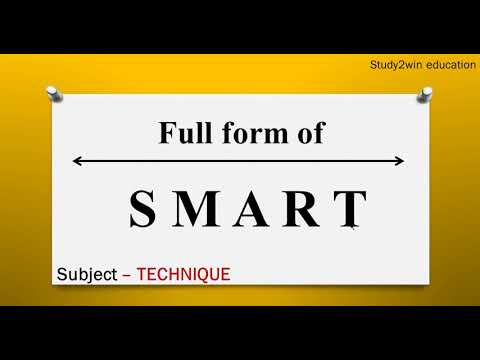 SMART ka full form | Full form of SMART in English | Subject - TECHNIQUE