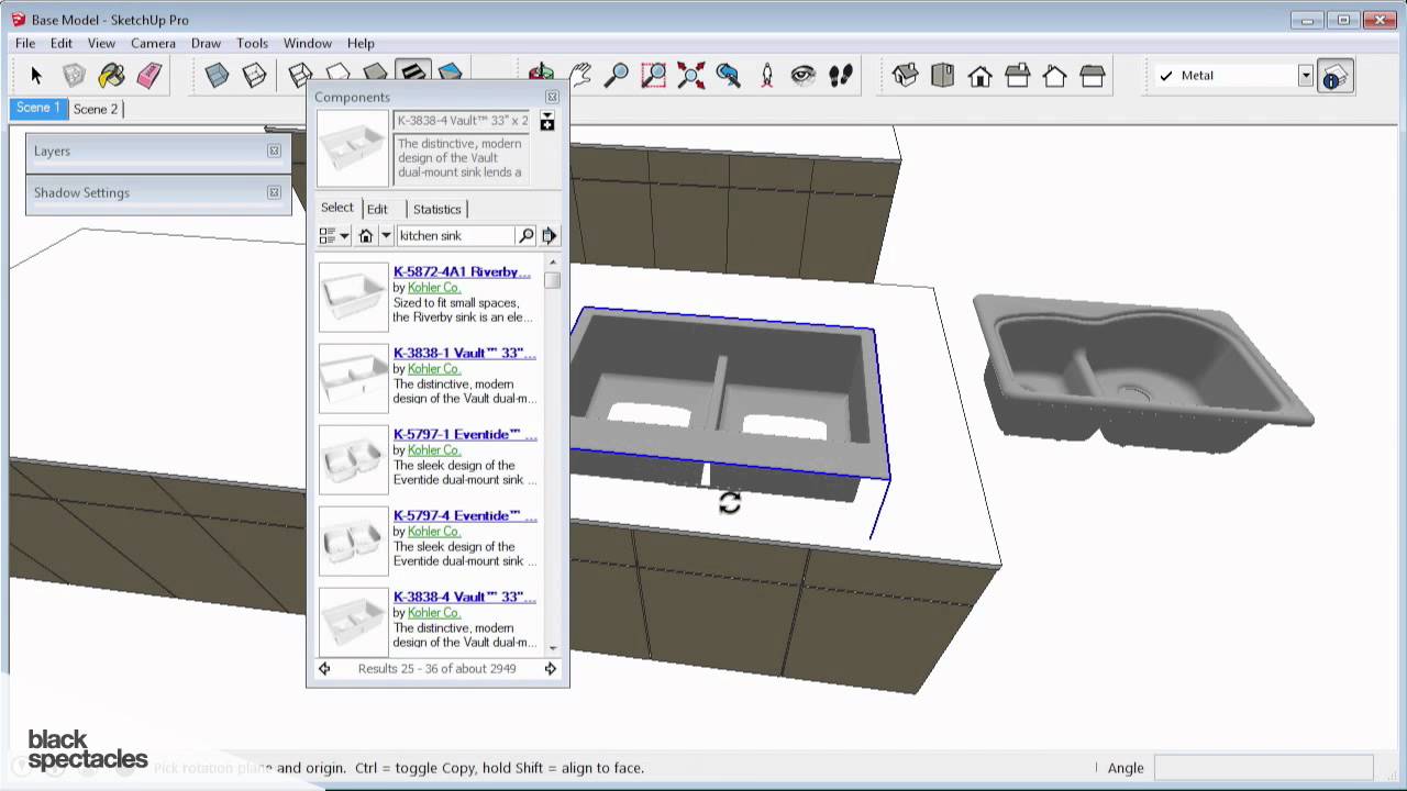 Adding Pre Made Assets Using the 3D Warehouse - SketchUp 2014 Conceptual and Schematic Design