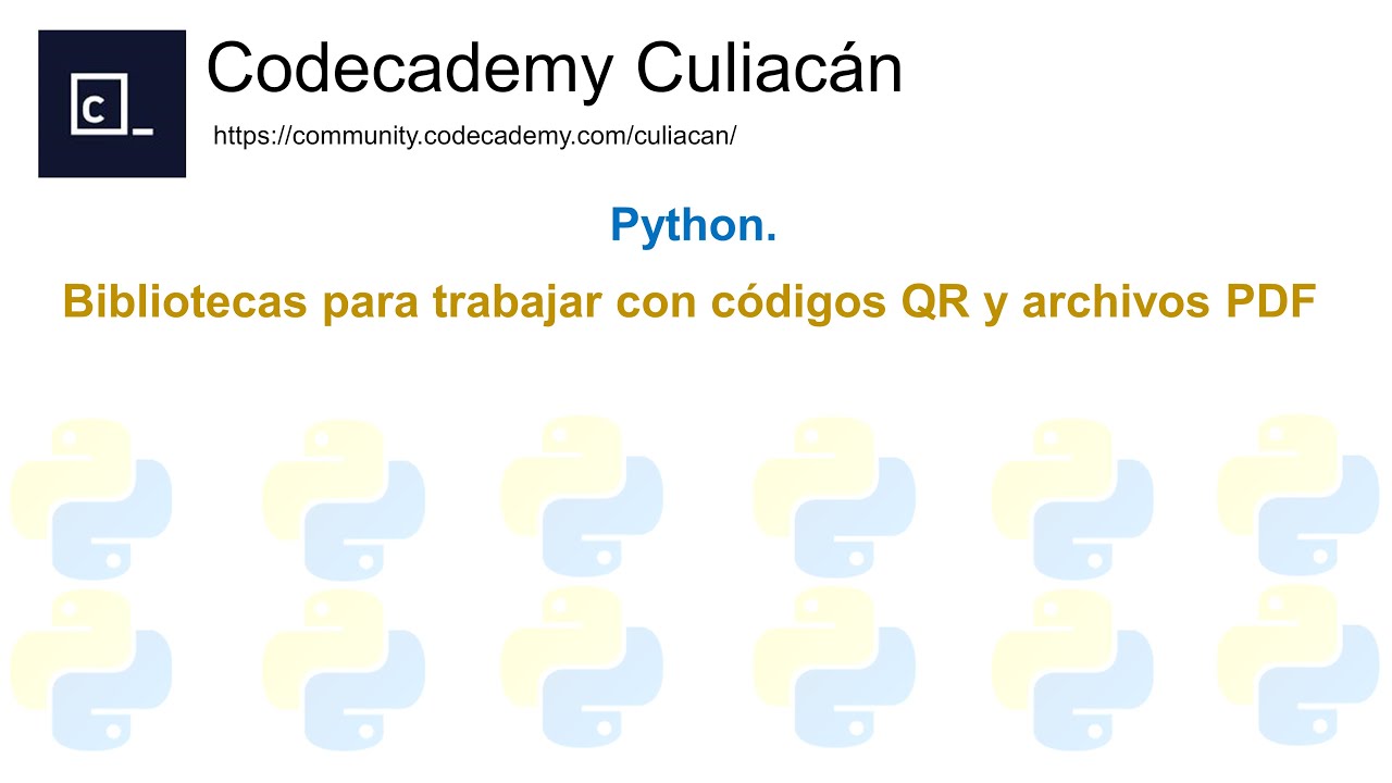 Bibliotecas para trabajar con códigos QR y archivos PDF en Python