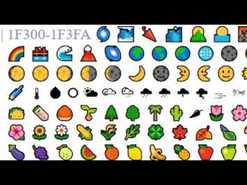 All Unicode Characters on One Page (December 2020 Week 4)