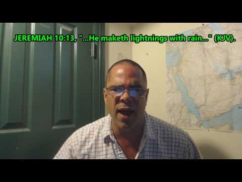 THE BIBLE reveals the cause of lightning