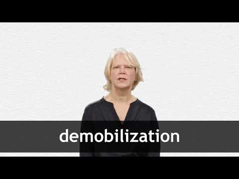 DEMOBILIZATION definition and meaning | Collins English Dictionary
