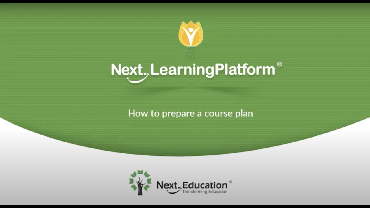 Process to Prepare a Course Plan and Introduction to the Summary Page