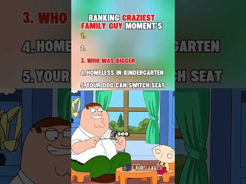 Ranking Craziest Family Guy Moments #familyguy
