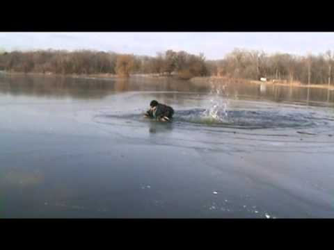 Striker Ice Hardwater Suit Thin Ice Demo