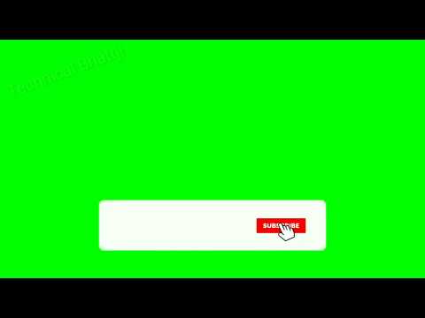 YouTube subscribe and Bell icon animation green screen video download