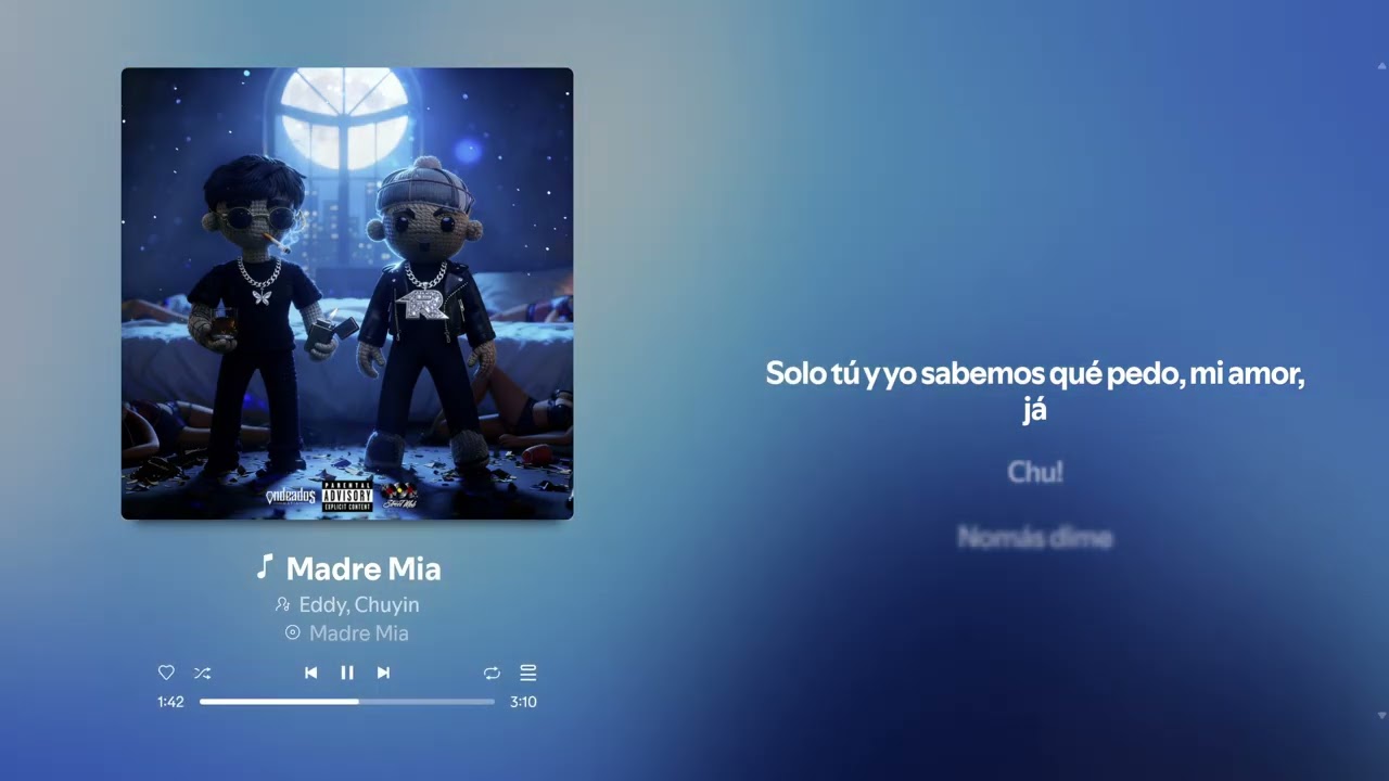 Madre Mia Letra Visualizer - Chuyin y Eddy