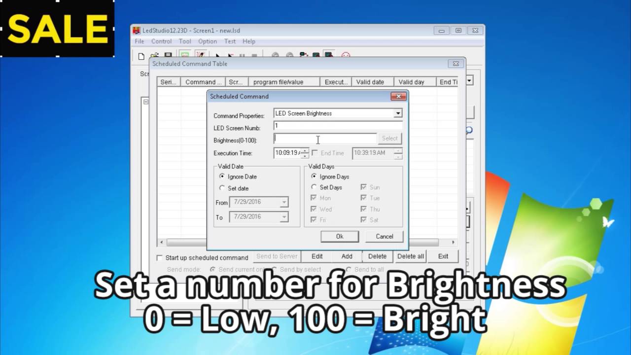 Control Brightness - LED Studio