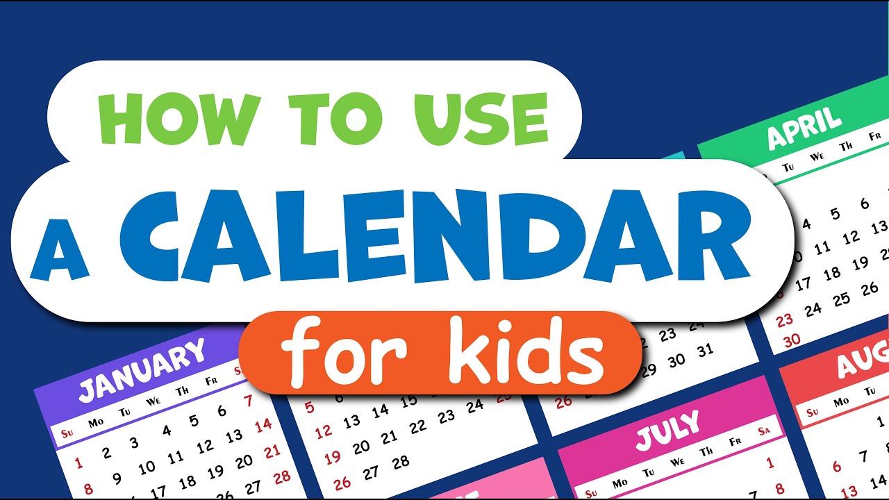 How to use a CALENDAR for KIDS! Learning seasons, months, days of the week. Educational video.
